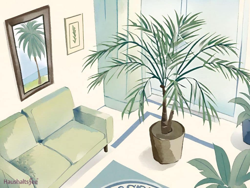 Palme pflegen in der Wohnung: Licht, Temperatur und Düngung